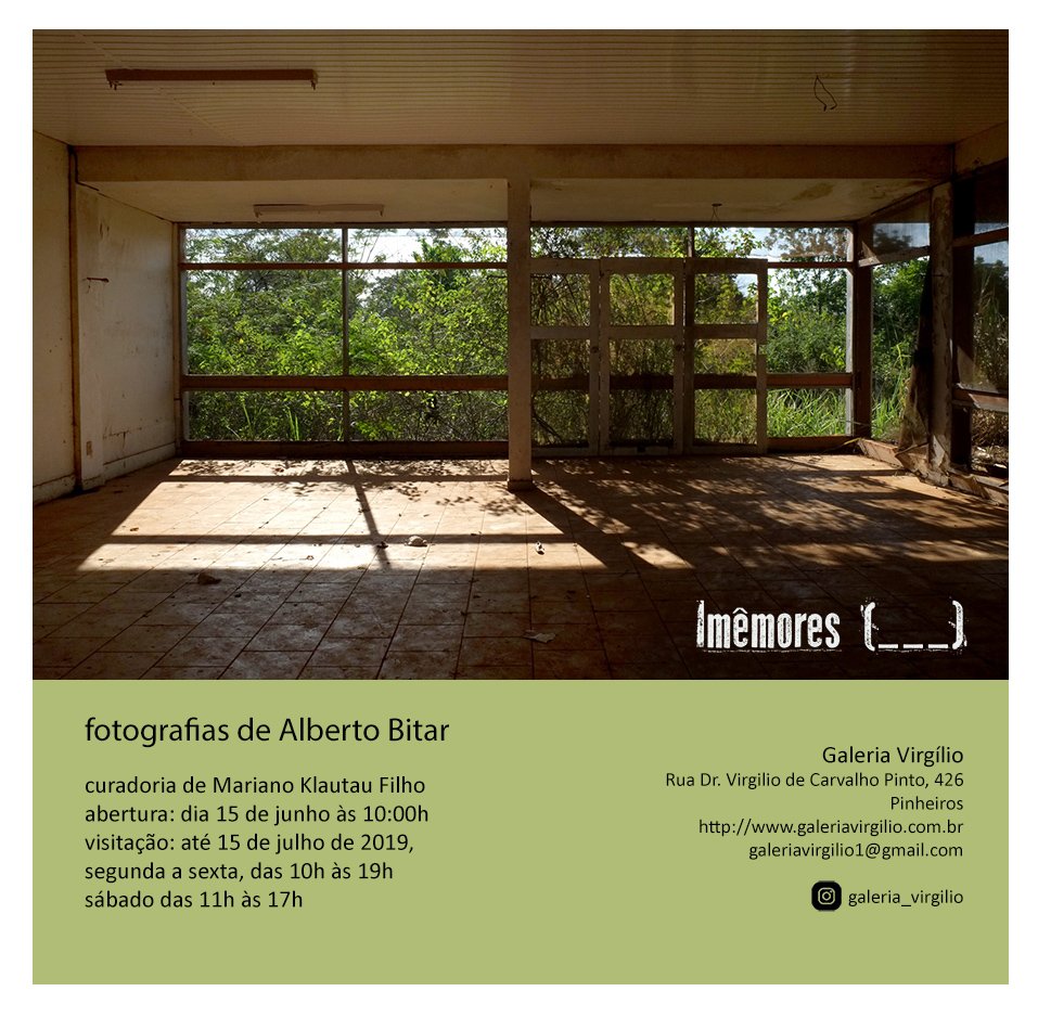 15/6 a 15/7 - Exposição " Imêmores ( )" de Alberto Bitar - b_arco